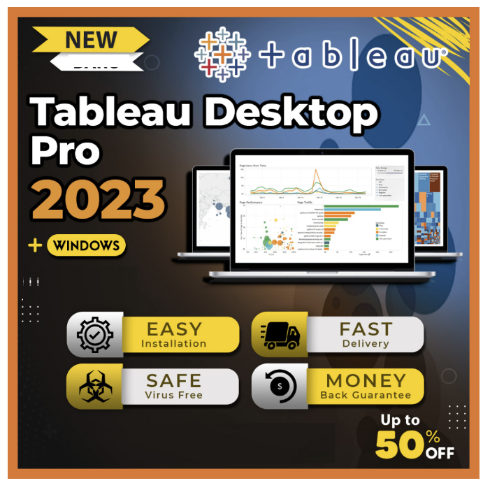 Tableau Desktop Pro 2023 v2023.1.0 Latest Lifetime | NO EXPIRY | COMES ...
