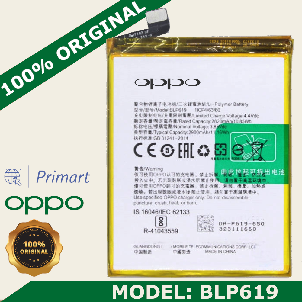 OPPO A57 Also Compatible to A39 BLP619 Battery | Lazada PH