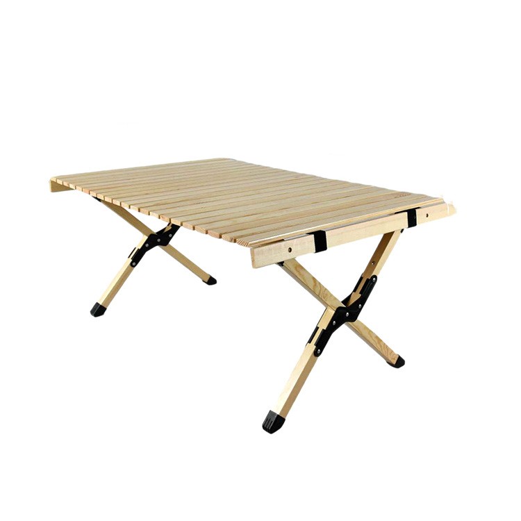 Portable table Folding table wood Camping Egg Roll Table 120CM Long ...