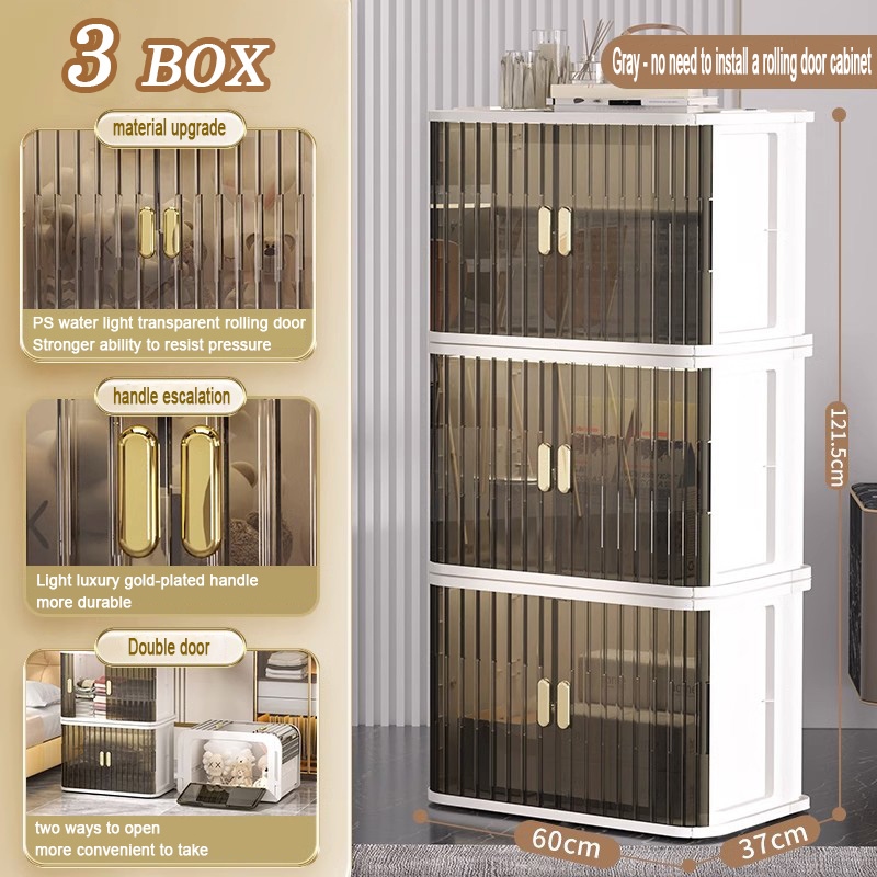 PoP Foldable storage box Plastic cabinet for clothes orocan drawer ...