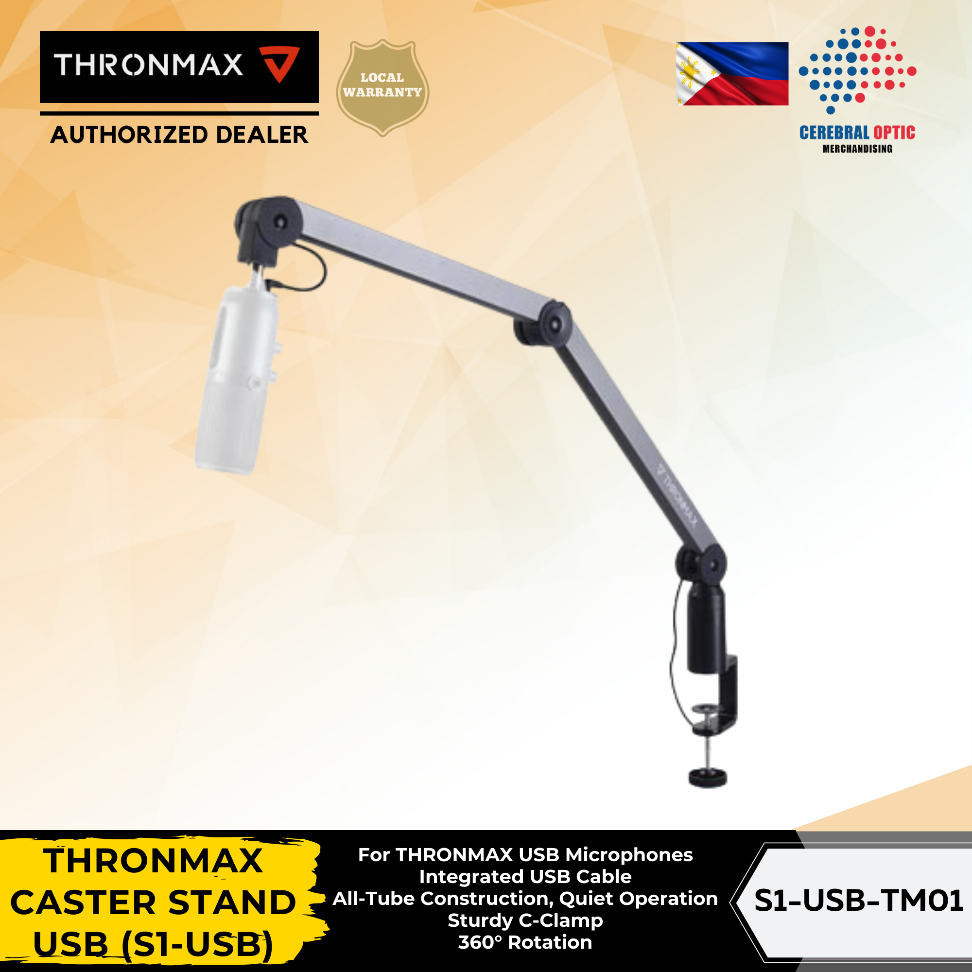 THRONMAX CASTER STAND USB (S1-USB) - Cerebral Optic Merchandising ...