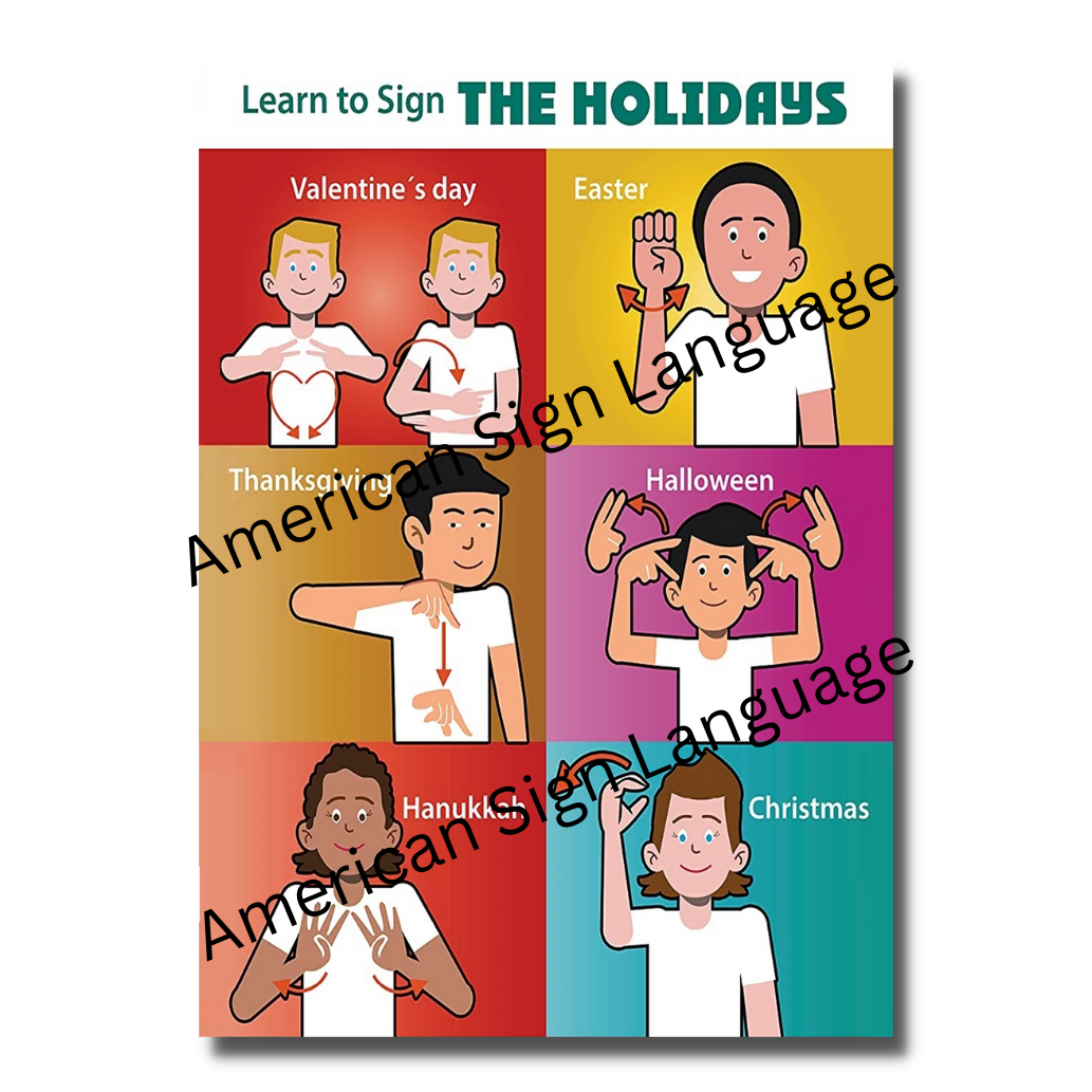 SIGN LANGUAGE ALPHABET A4 Size Laminated Educational Preschool Poster ...