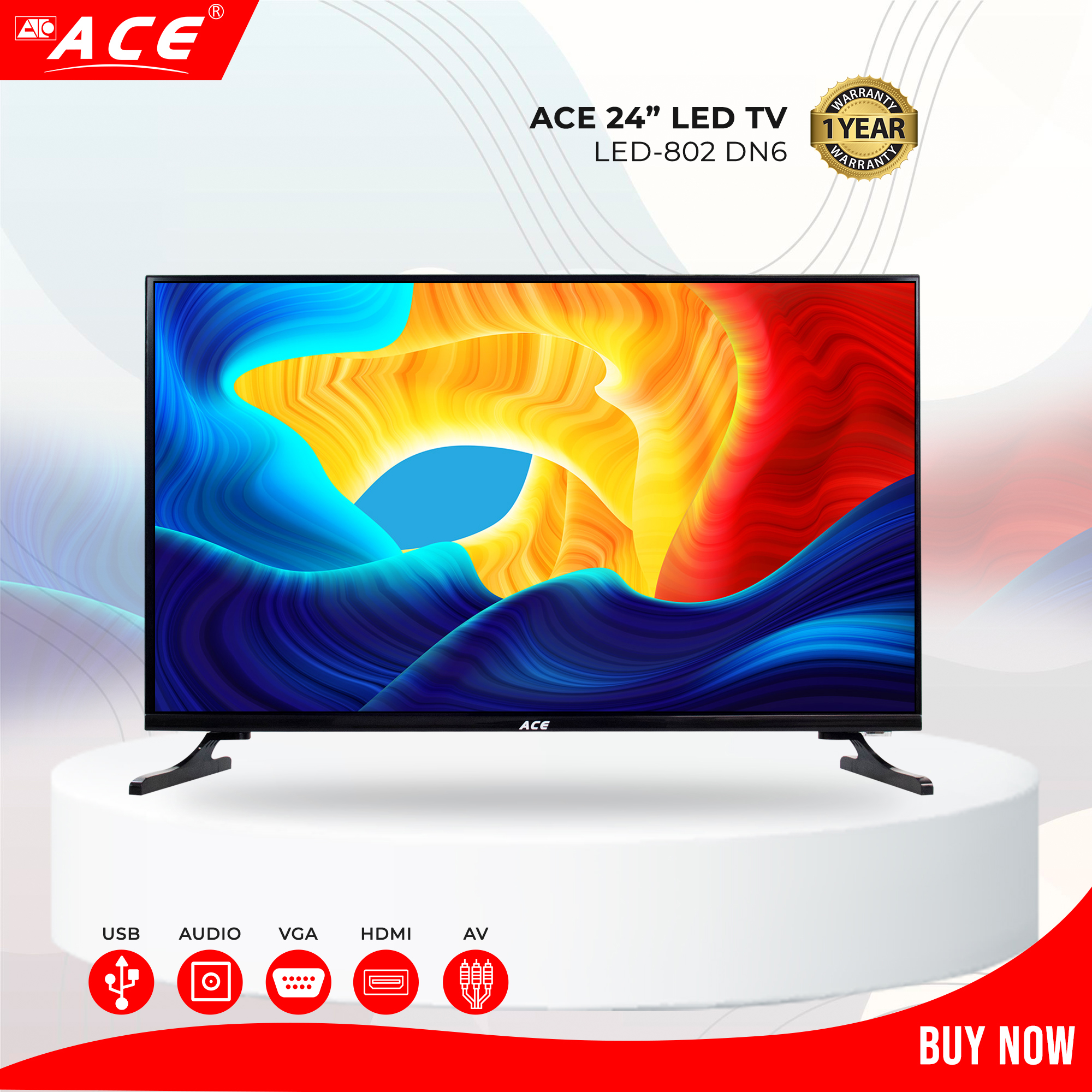 ACE 24" ISDB-T Digital- DN6D Slim LED TV | Lazada PH