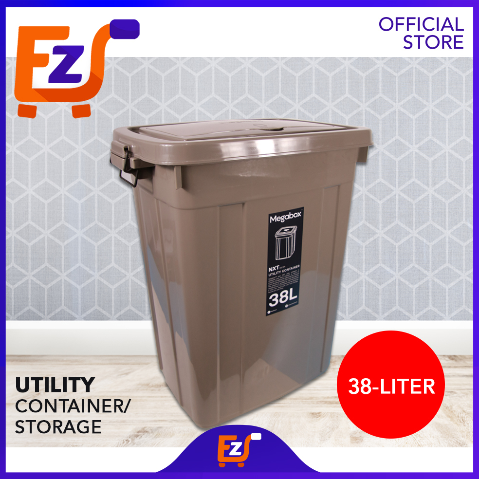 EZ DEAL 38-L Megabox NXT Utility Container/Trash Bin Storage Box Spacesaver Container #724 ...