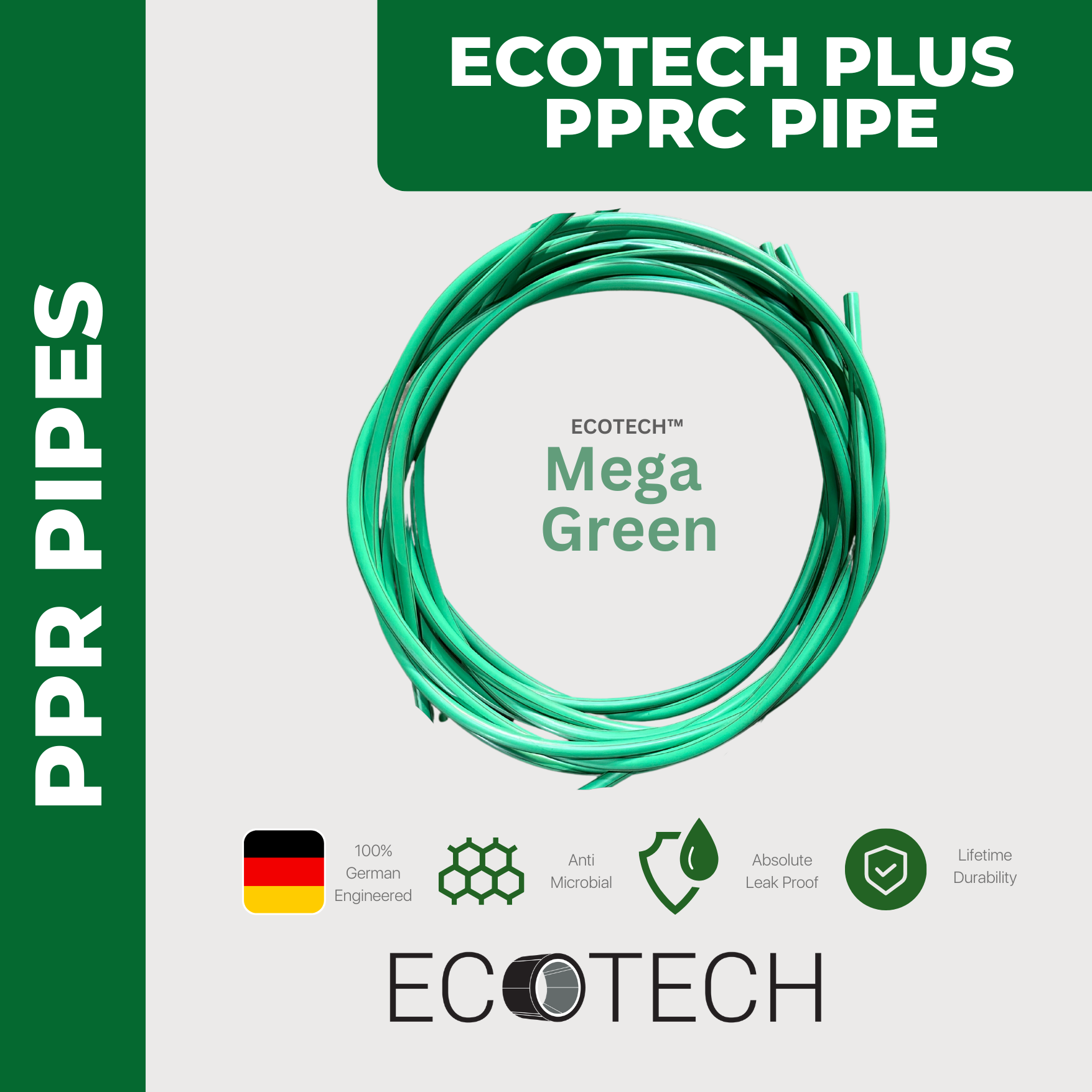 ECOTECH™ PPR Pipes 32mm Anti - Microbial (4mtrs) | Lazada PH