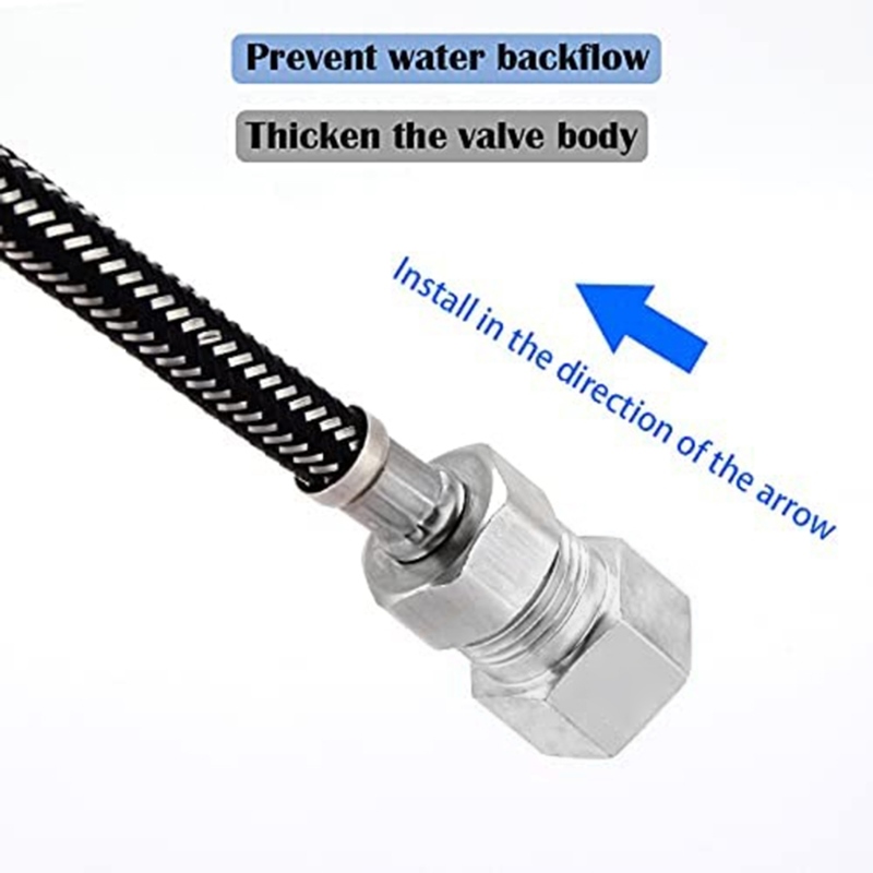 N0HB 1/2 inch One Way Backflow Preventer Check Valves Copper Threaded Check Valve Connector ...