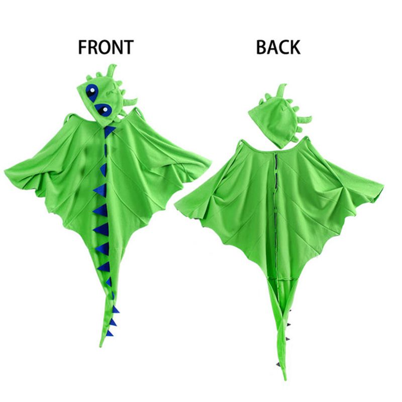 Dragon Cloak With Hat Toothless Dragon Costume Cape Anime Cosplay ...