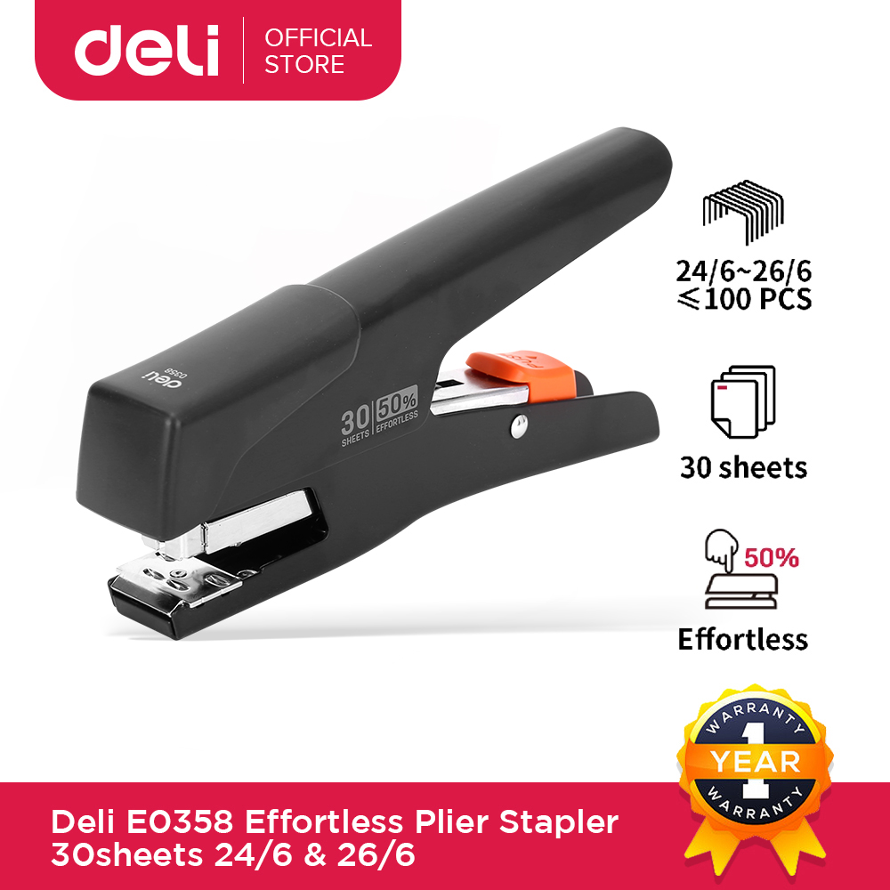 Deli Stapler Heavy Duty Manual Staplers Portable Stapler Paper Binding ...