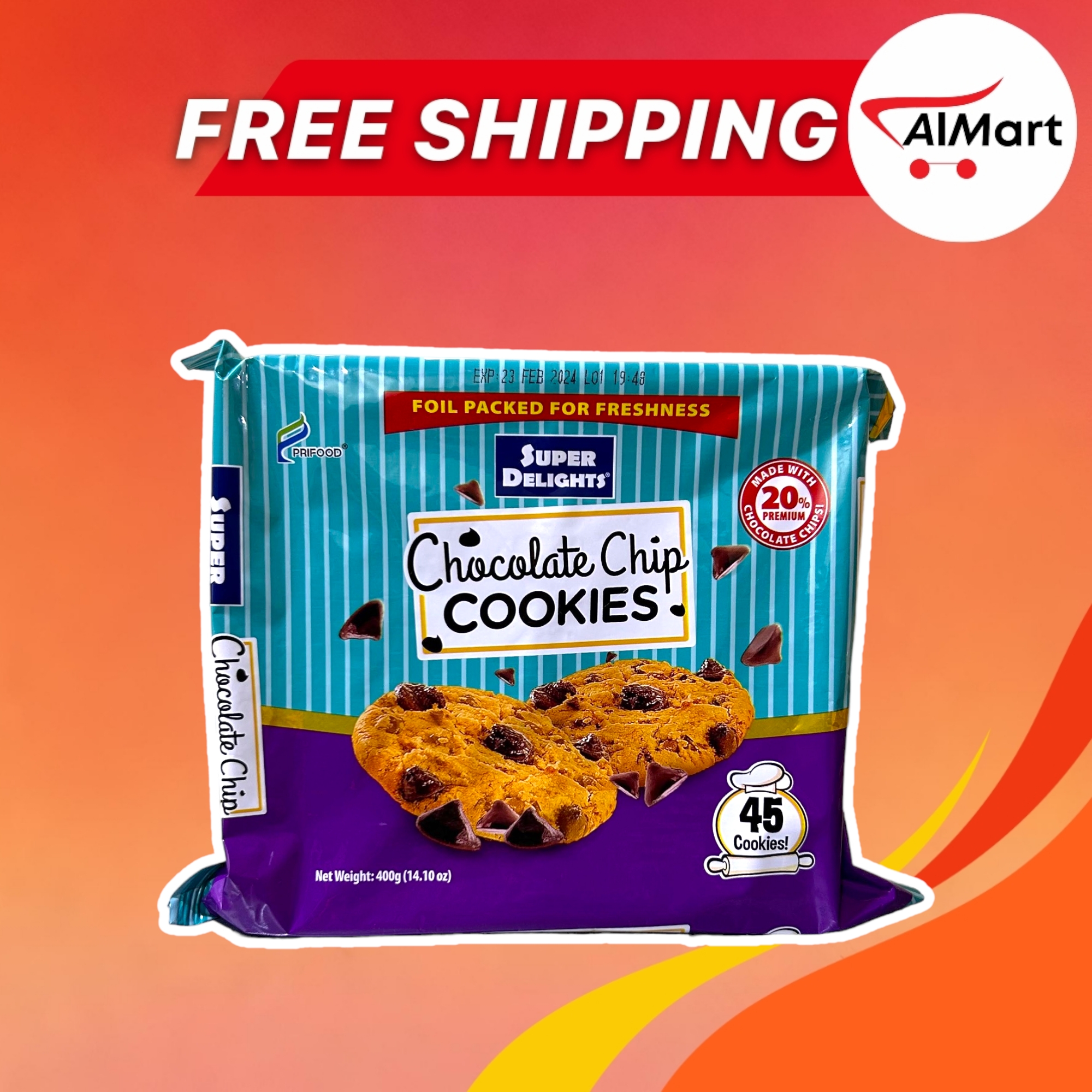 SUPER DELIGHTS CHOCOLATE CHIP COOKIES (400 GRAMS) | Lazada PH