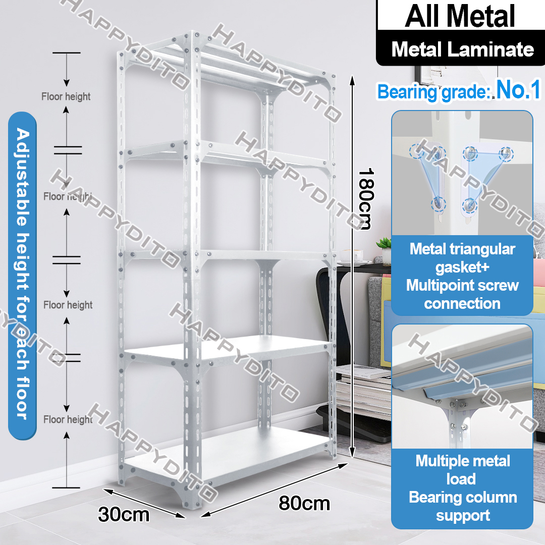 5 Tiers 4 Tiers Steel Shelf Metal Rack Cold-rolled Steel Layer Shelving ...