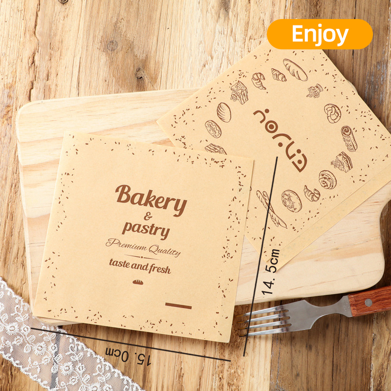 Bread Wrapper Greaseproof Food Storage Sandwich Burger Kraft Bag Food ...