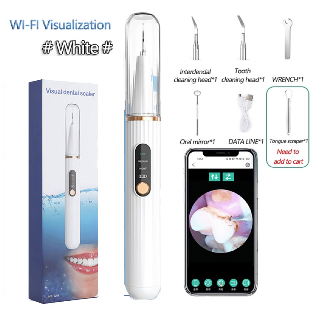 SMILEKIT Visual Electric Tooth Cleaner Machine Smart Ultrasonic Dental ...