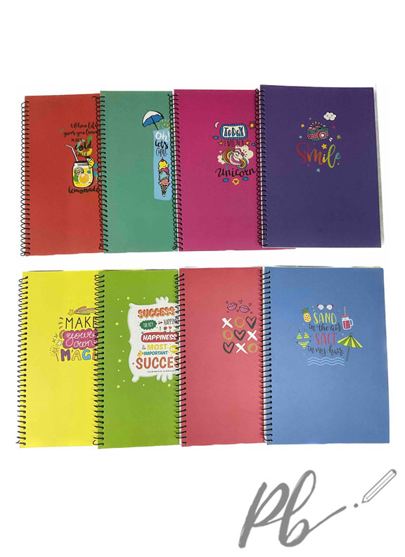 10 PCS. SINGLE LOOP Advance Paper Spring Leaf Premium Spiral Notebook 6 ...