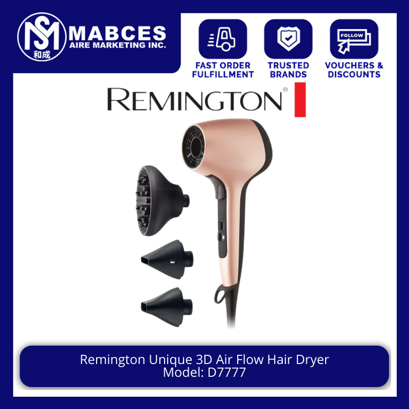 Remington Unique 3D Air Flow Hair Dryer D7777 | Lazada PH