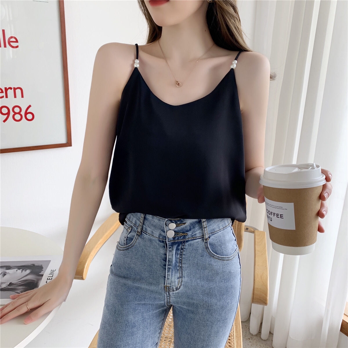 Fashion ஐ Condole Belt Render Unlined Upper Garment Sexy Sleeveless ...