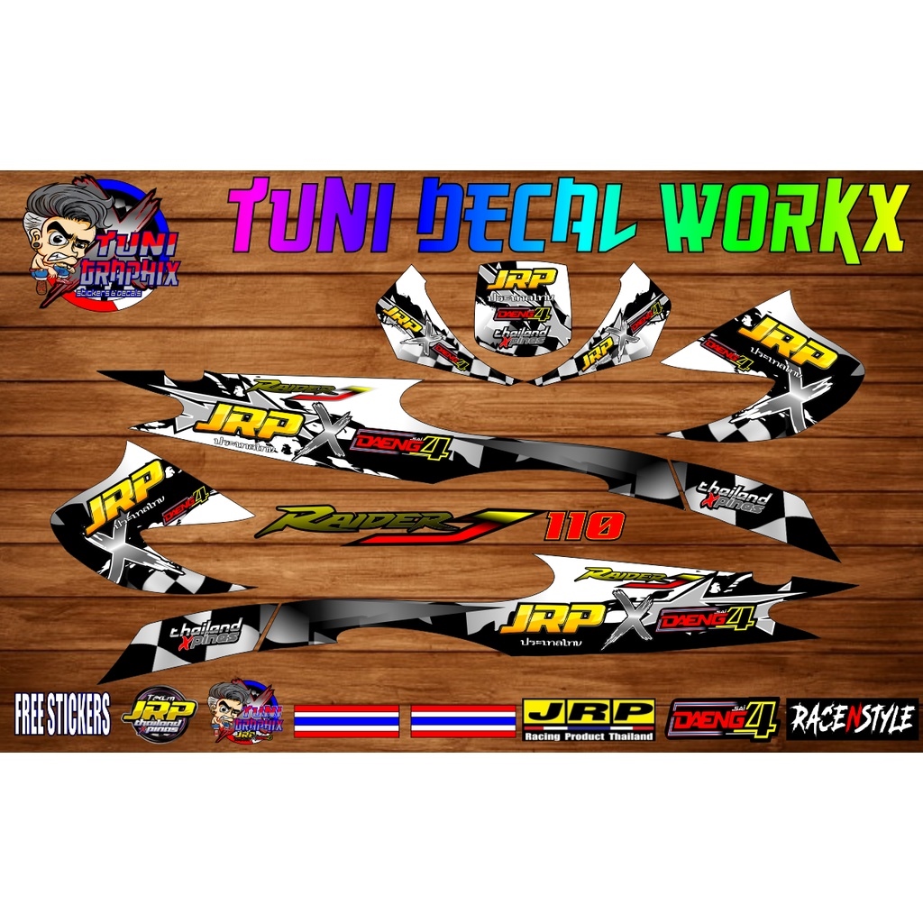 RAIDER J 110 (JRP X DAENG DECAL STICKER V2) | Lazada PH