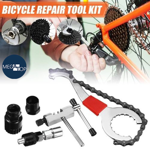 MEGATOP MTB Accessories Road Bike Tool complete Set Kit Repair Chain ...