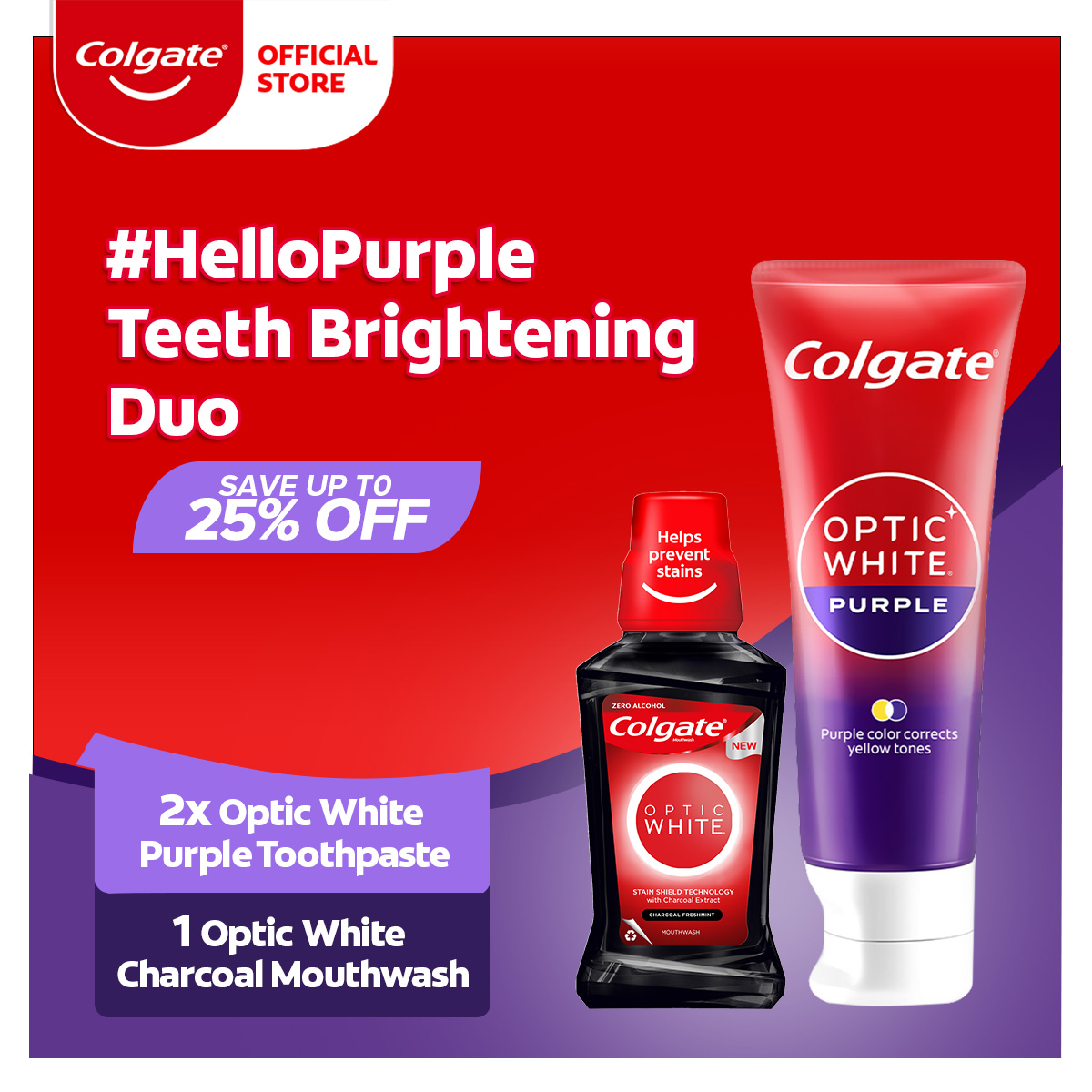 Colgate Whitening Toothpaste and Mouthwash Bundle of 3 | Lazada PH