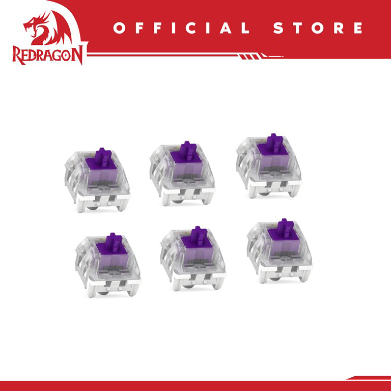 Redragon SMD RGB MX Switch(White Base) 3Pin Clicky Linear Touch Silent ...