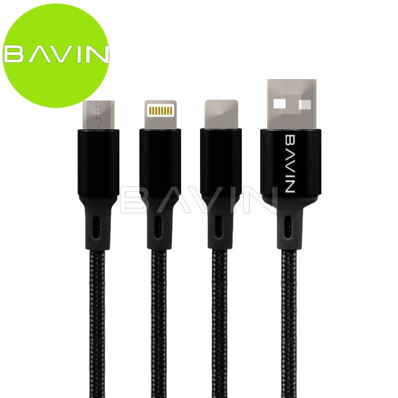 BAVIN CB-076 Original 3 in 1 Charging Cable 2.4A | Lazada PH