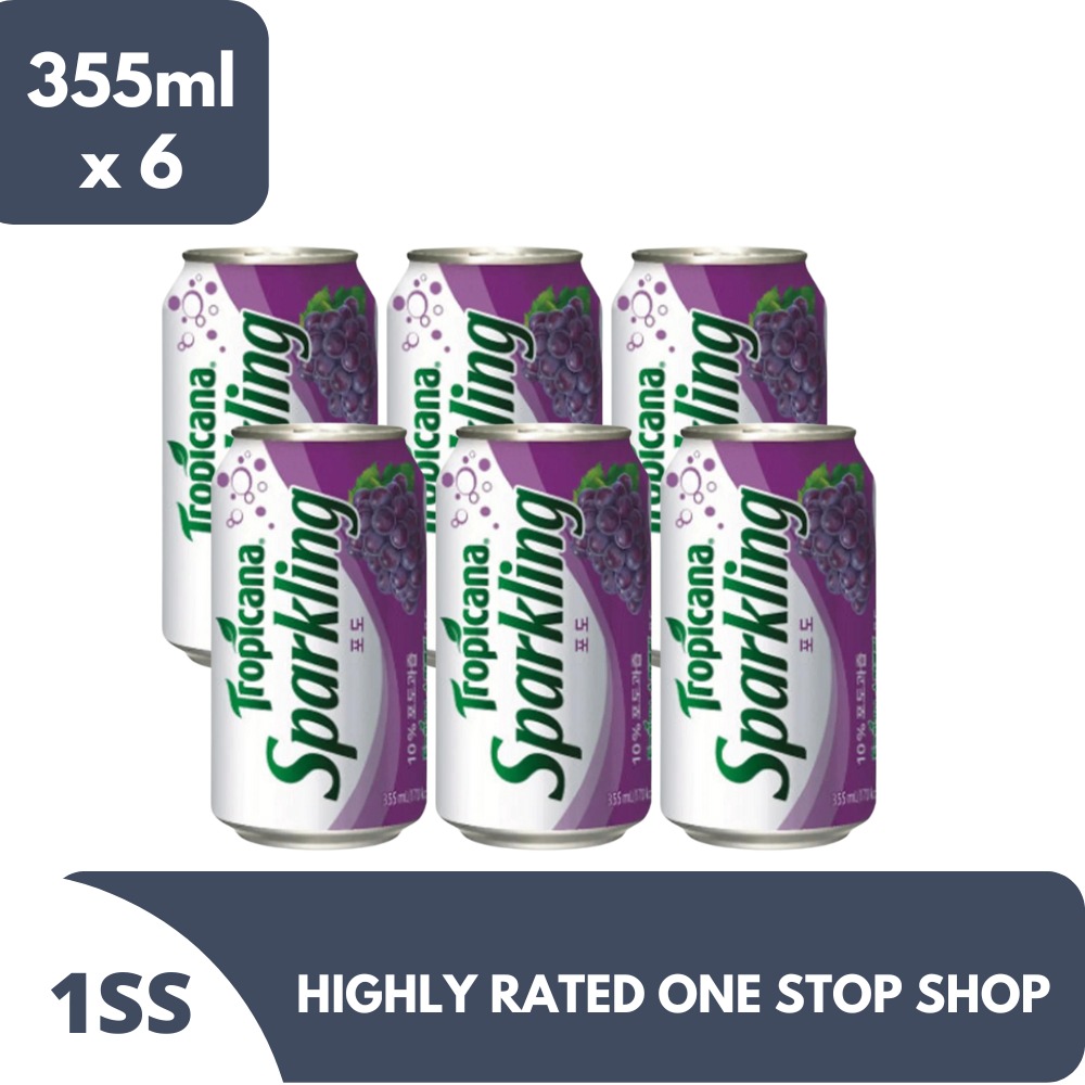 Tropicana Sparkling Grape 355ml x 6 | Lazada PH