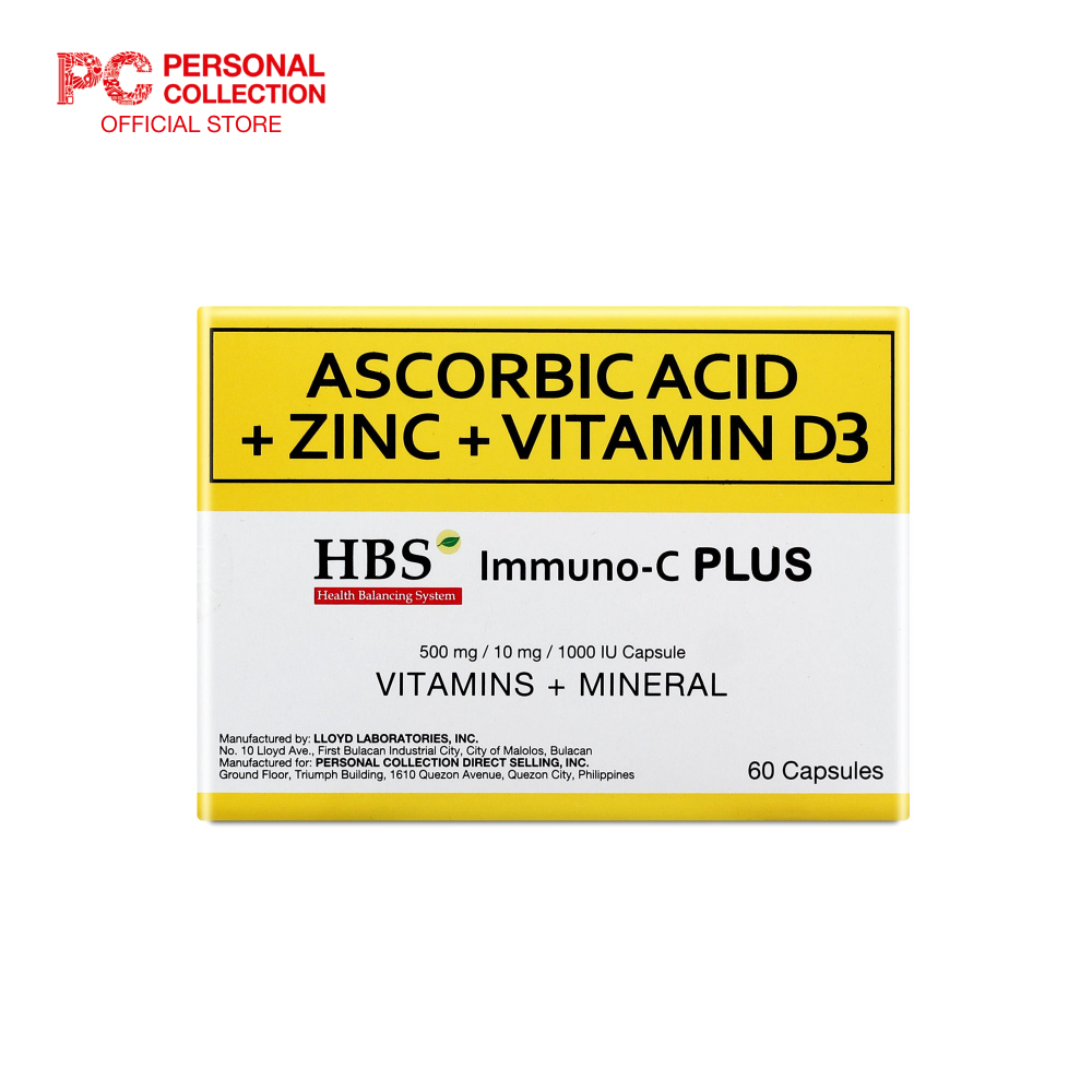 Original HBS Immuno-C PLUS 500mg (60 capsules) Personal Collection ...