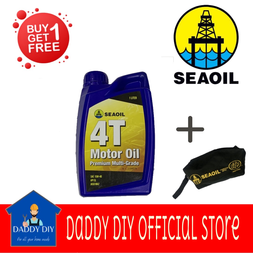 Seaoil 4T Motor Oil Premium Multi-Grade SAE 15w-40 1 Liter | Lazada PH