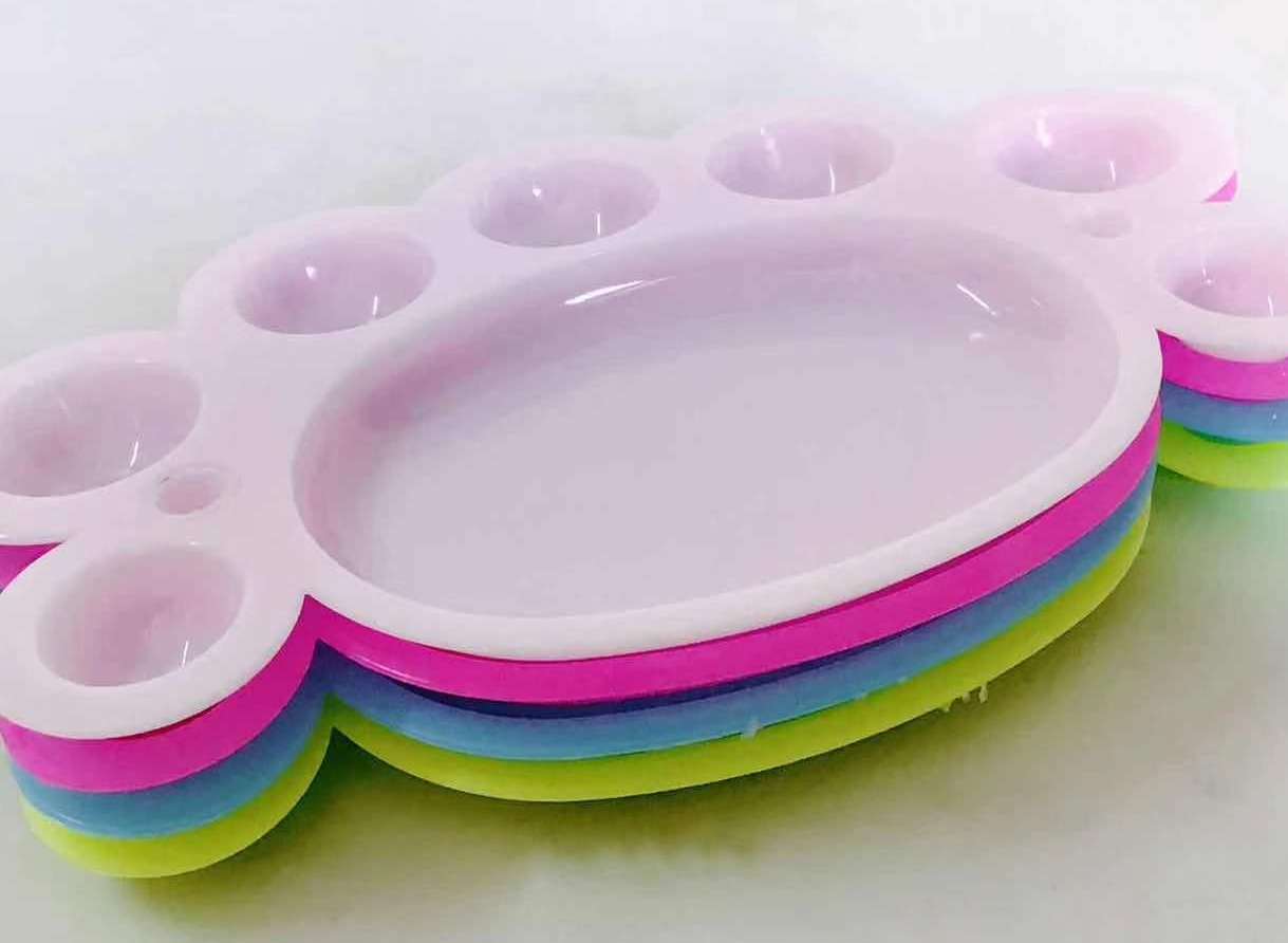 WLL Set of 4 Small Color Mixing Plastic Palette With 8 Wells | Lazada PH