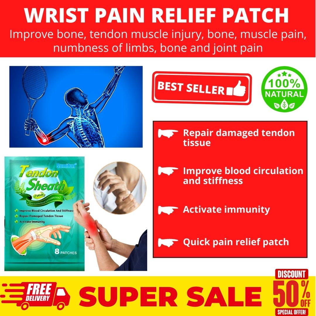 💯 TENDON SHEATH PATCH Hand Wrist Tendonitis Muscle Joint Arthritis Pain ...