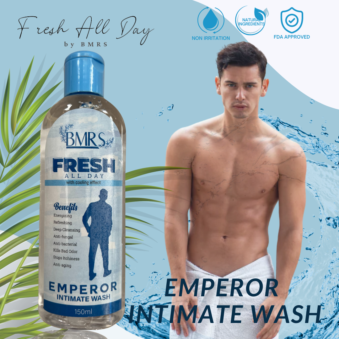 BMRS EMPEROR MASCULINE WASH Fresh All Day 150 ml Intimate Wash for MEN ...