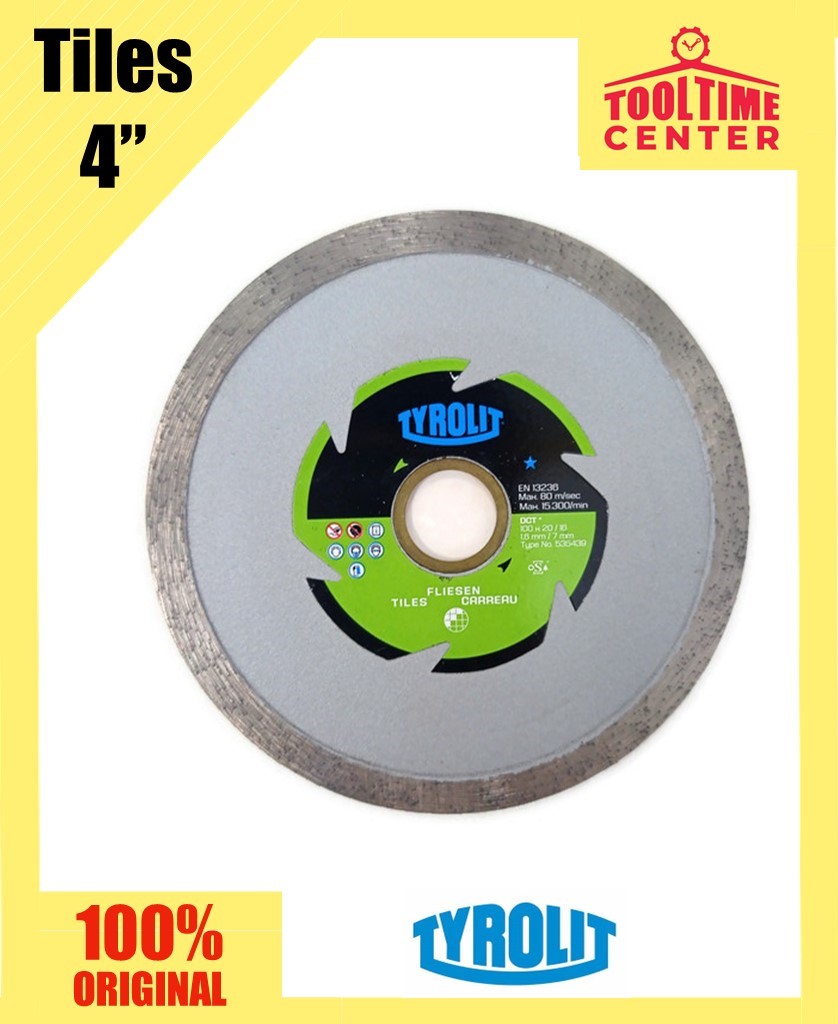 Tyrolit Diamond Cutting Wheel For Tiles 4" | Lazada PH