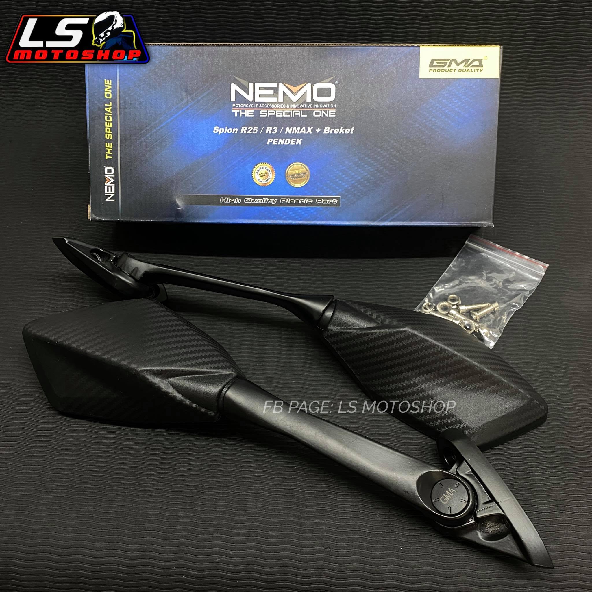 LS Original Nemo Universal Side Mirror Nmax 2020 2021, Old Nmax, Aerox ...