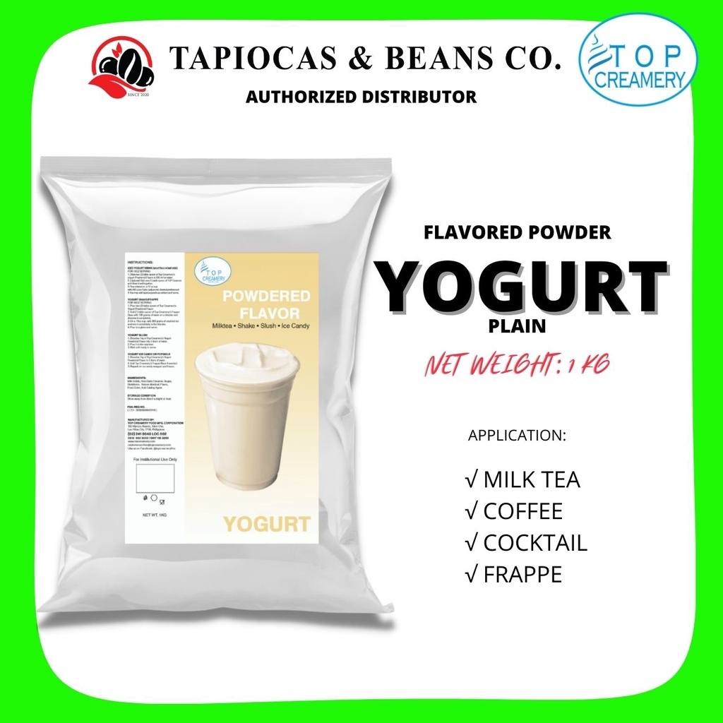 Top Creamery Yogurt Powder 1kg - Plain Yogurt Powder | Lazada PH