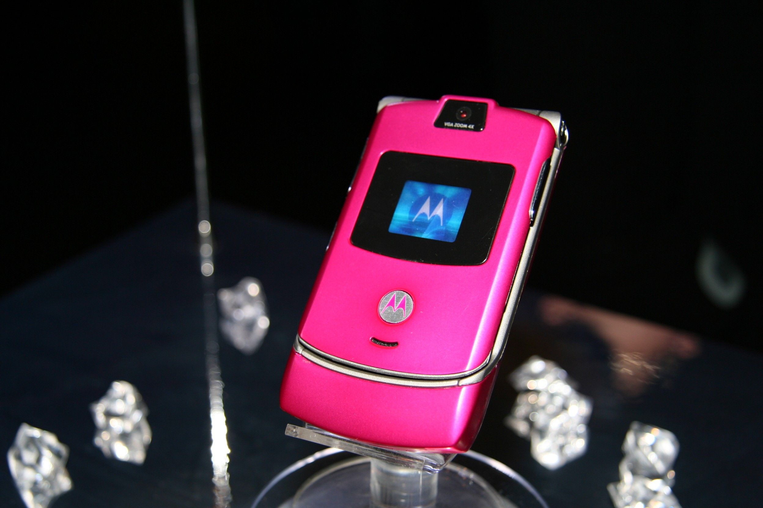 Original Motorola Razr V3 Flip Phone Unlocked Keypad Cellphone Gsm Quad ...