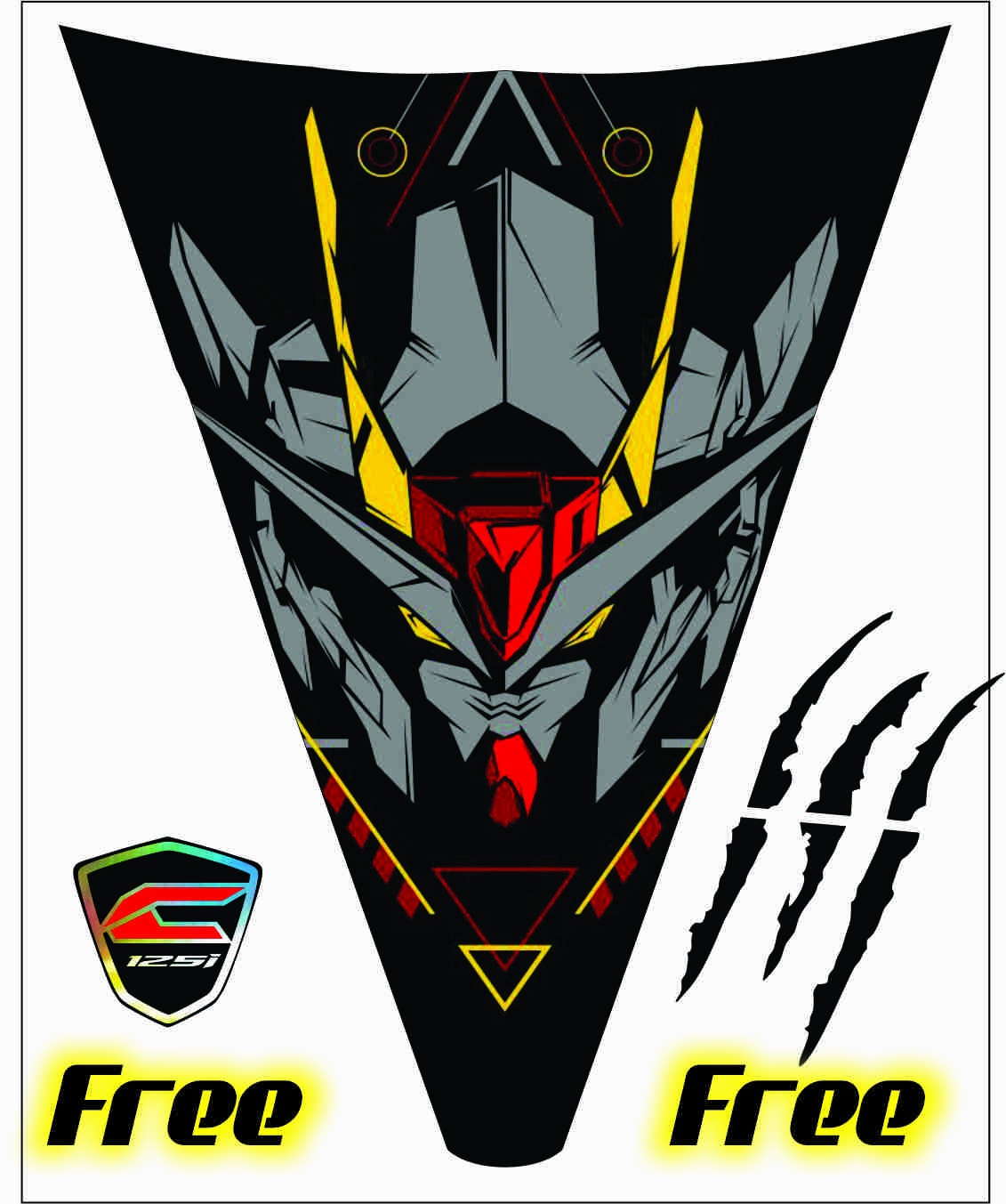 honda click front panel sticker | Lazada PH