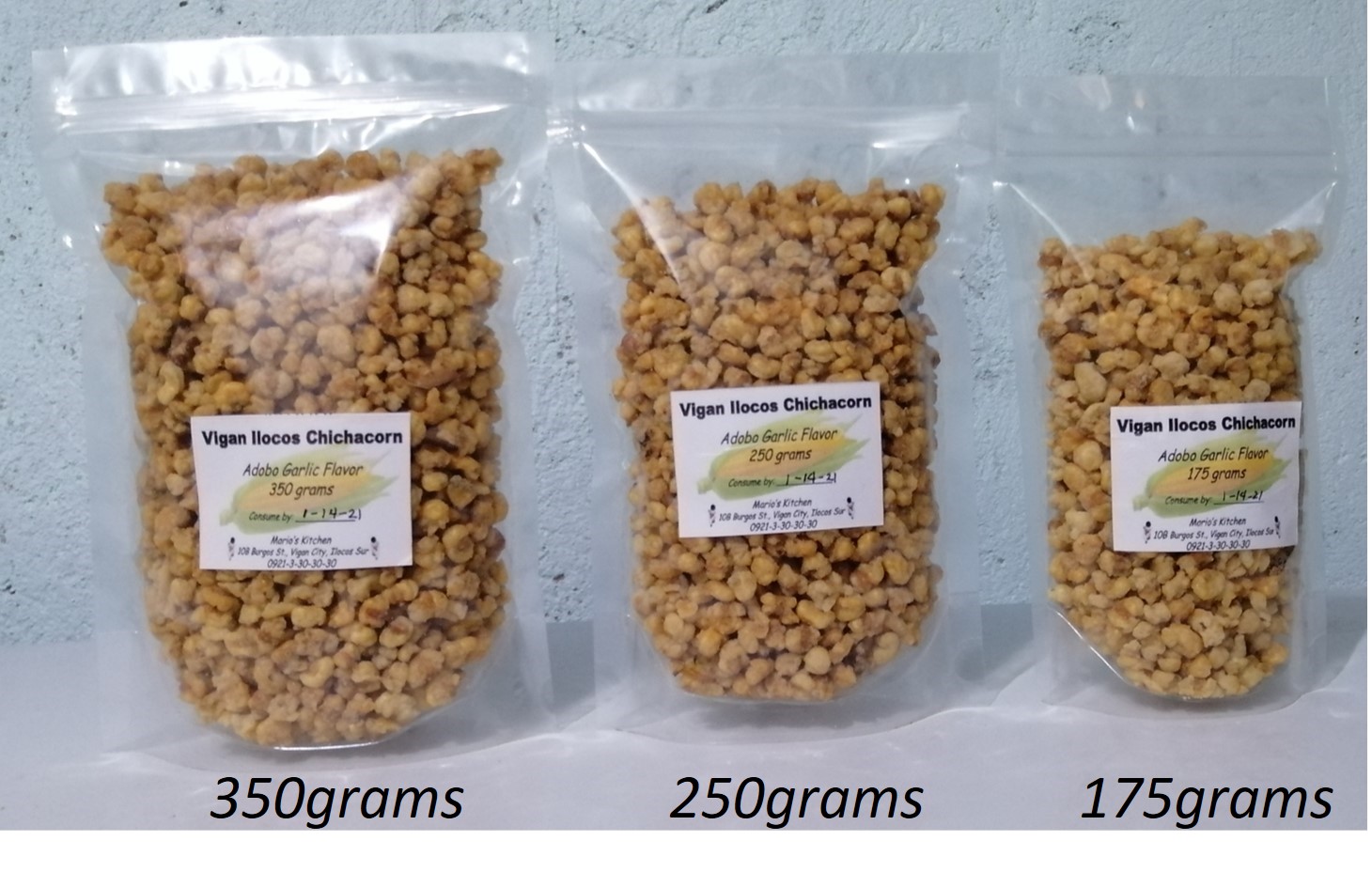 Vigan Ilocos Chichacorn (partially popped cornick, 175 grams, sweet and ...
