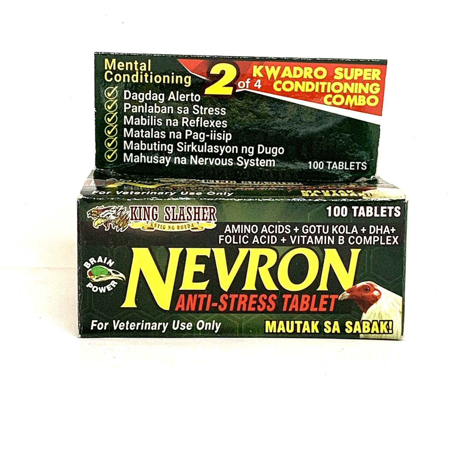 [VET SUPPORT] 10 Tablets Nevron anti-stress tablet for Gamefowl ...