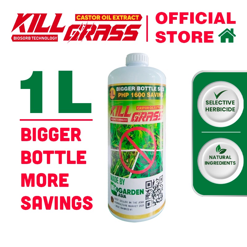 KillGrass(1000ML) - The Ultimate Organic Herbicide from Castor Oil ...