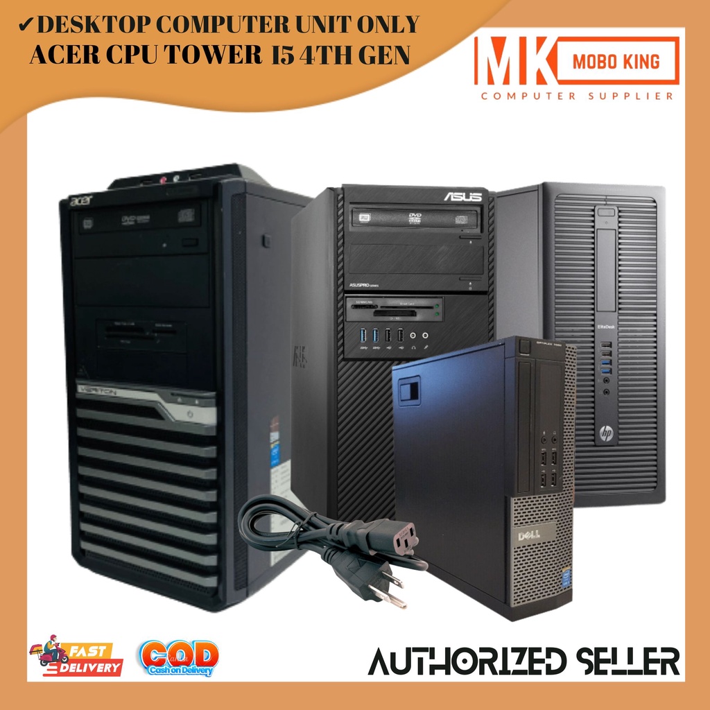 Desktop Computer i5 4th Gen RAM DDR3 HDD 240GB | 512GB SSD SATAIII ...