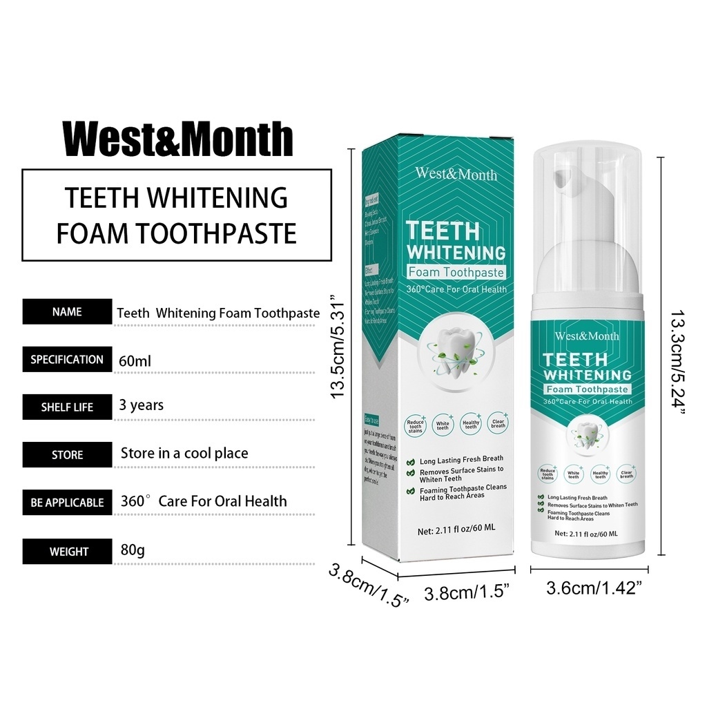 [Hot sales] Teeth whitening mousse toothpaste Mouthwash care for oral ...