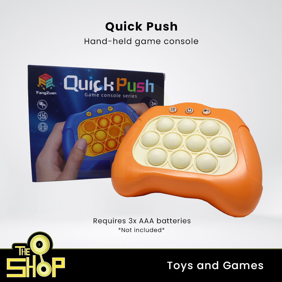 Quick Push Handheld Game Console - Classic Bubble-Popping Fun Meets ...