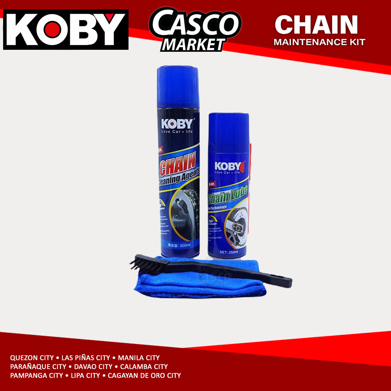 KOBY CHAIN MAINTENANCE KIT 300ML | Lazada PH