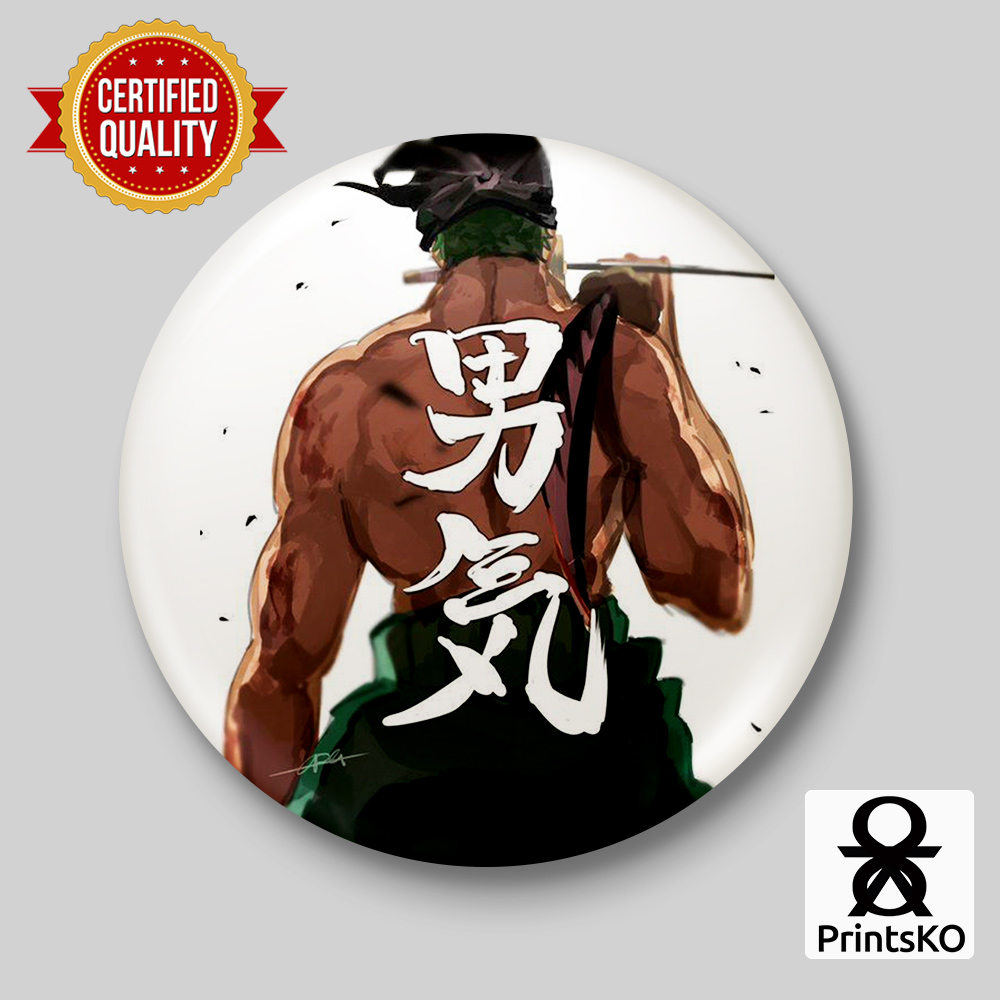 High Quality Button Pin / Badge with Onepiece - Mugiwara no Luffy ...