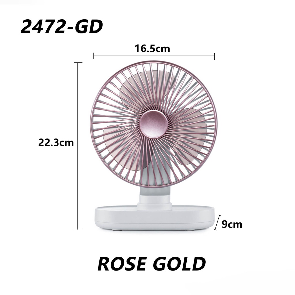 JAMAY Mini Fan 6.5" Inch 4000mAh Rechargeable Fan Portable Electric Fan ...