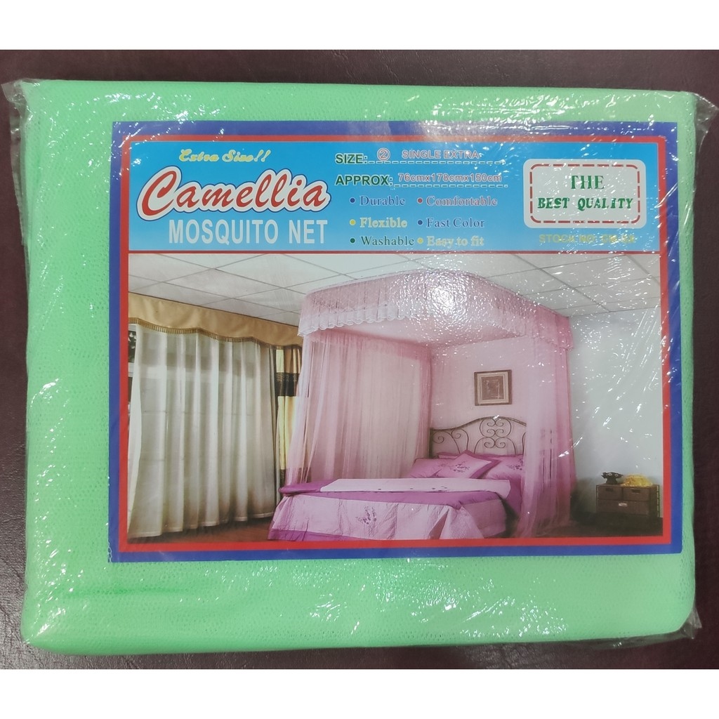 Cotton Mosquito Net Kulambo Camellia Single Double Family Family Extra ...