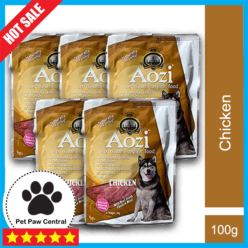 Aozi Organic Wet Dog Food Chicken - 100g Pouch 5 PCS | Lazada PH