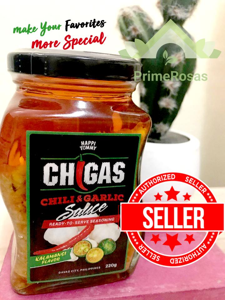 CHIGAS Chili-Garlic Sauce Hot (with Calamansi Flavor) 220g | Lazada PH