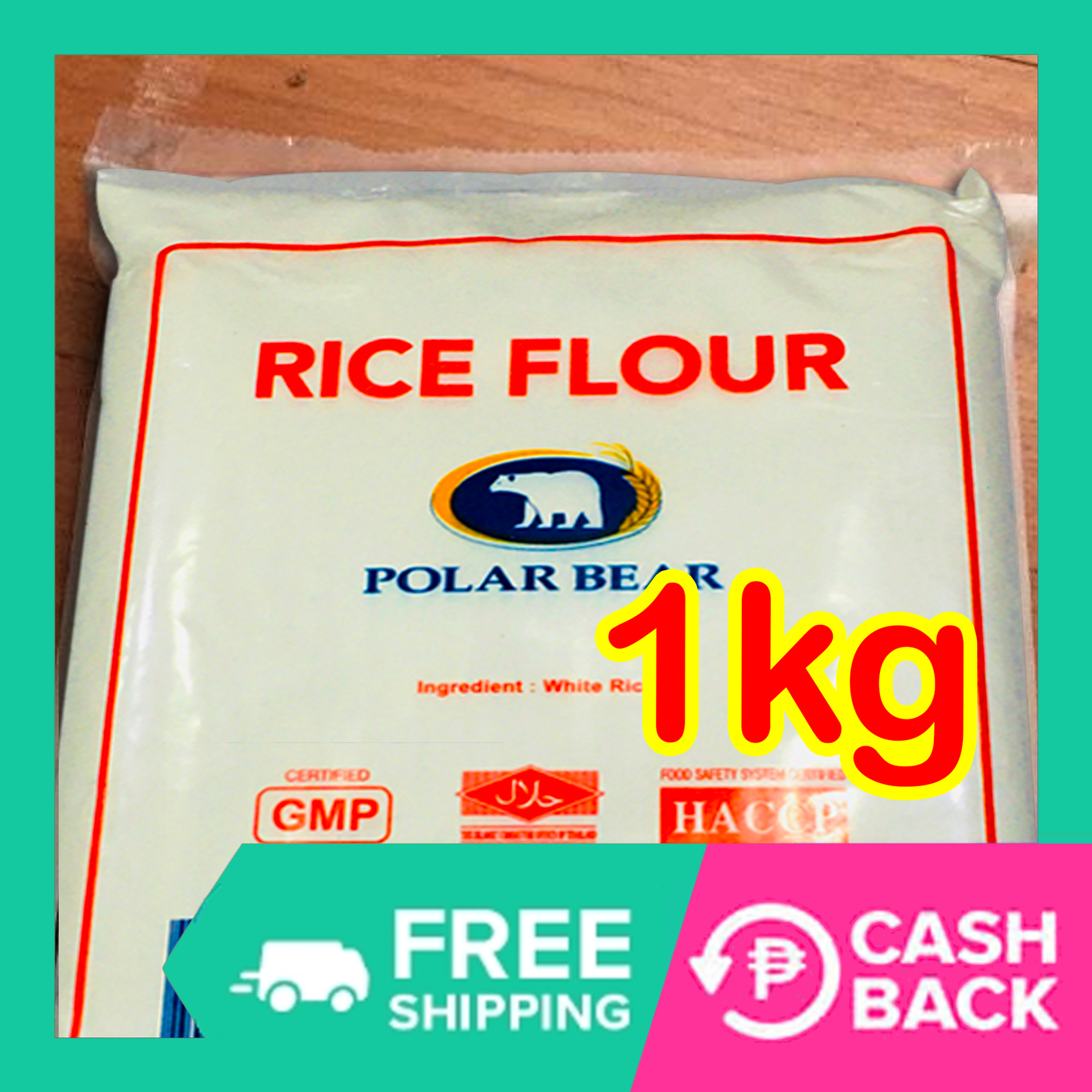 1kg Polar Bear RICE FLOUR Powder Rice Flour (2x 500g) for Puto Bibingka ...
