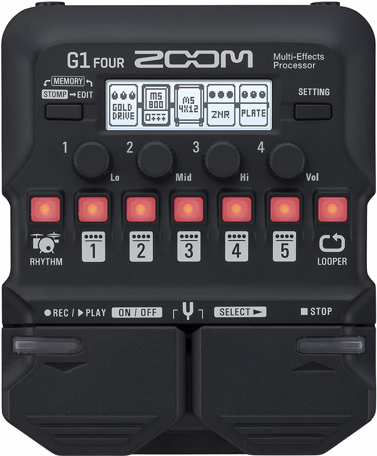 Zoom Electric Guitar Multi Effect G1 FOUR Processor Pedal | Lazada PH