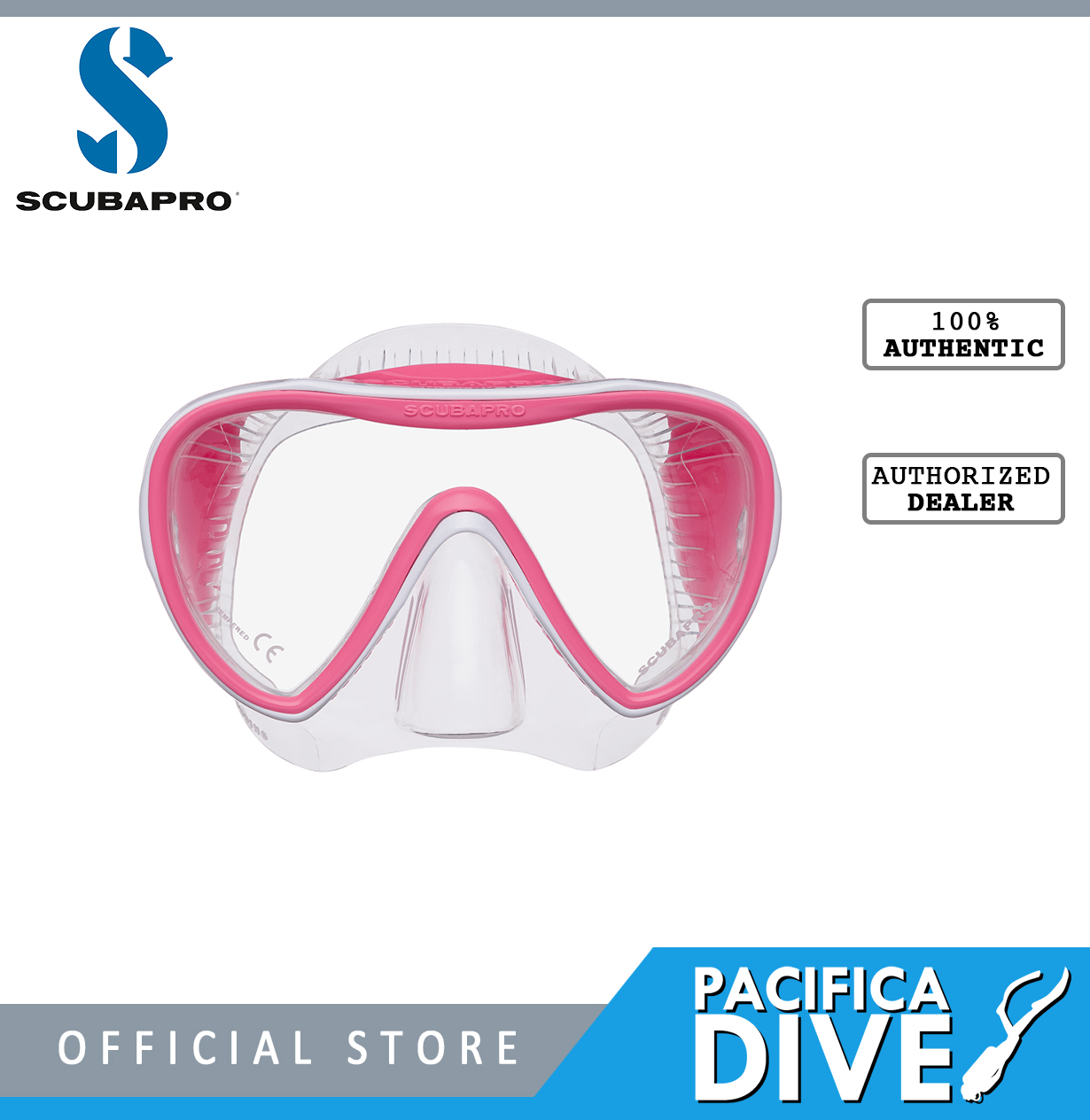 SCUBAPRO, Synergy 2 Dive Mask, Clear/Pink | Lazada PH